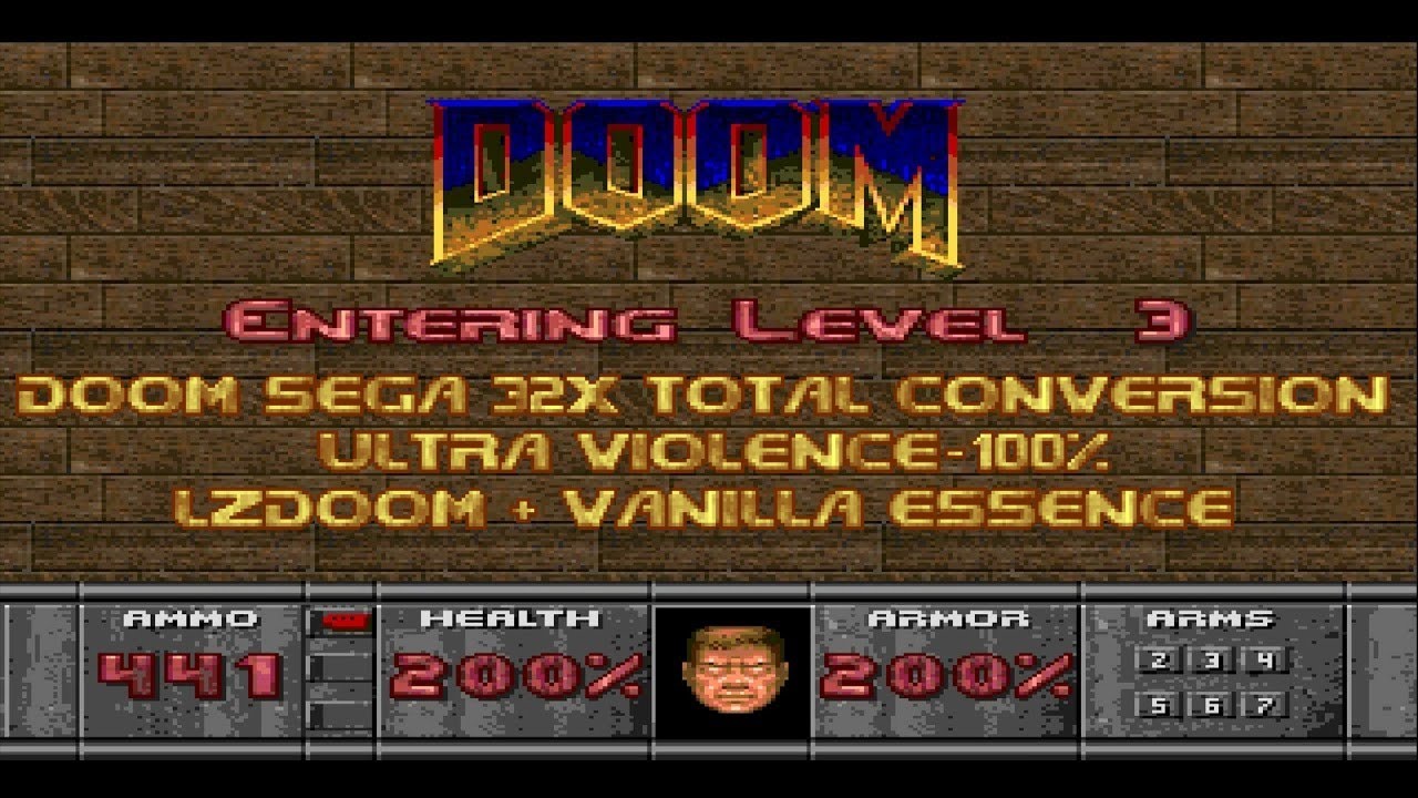 Doom Sega 32X Total Conversion Full Playthrough [Ultra Violence] 100% ...