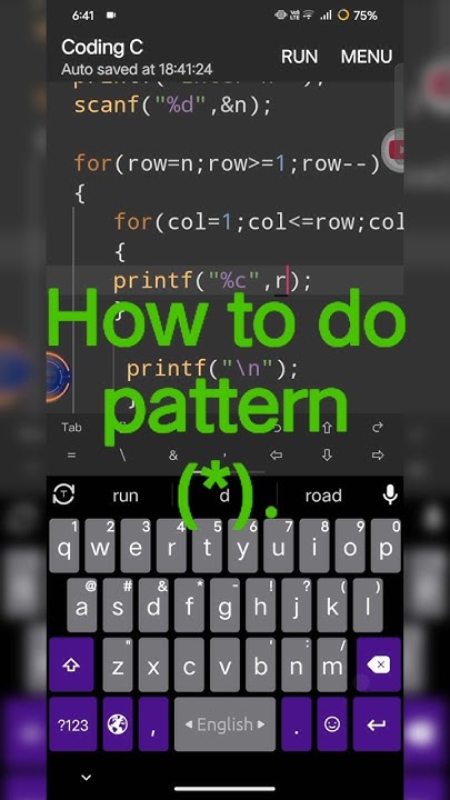 #how to do pattern (*)2024. #mobile#program #python #code#html #php #foryou#viralvideo # ...