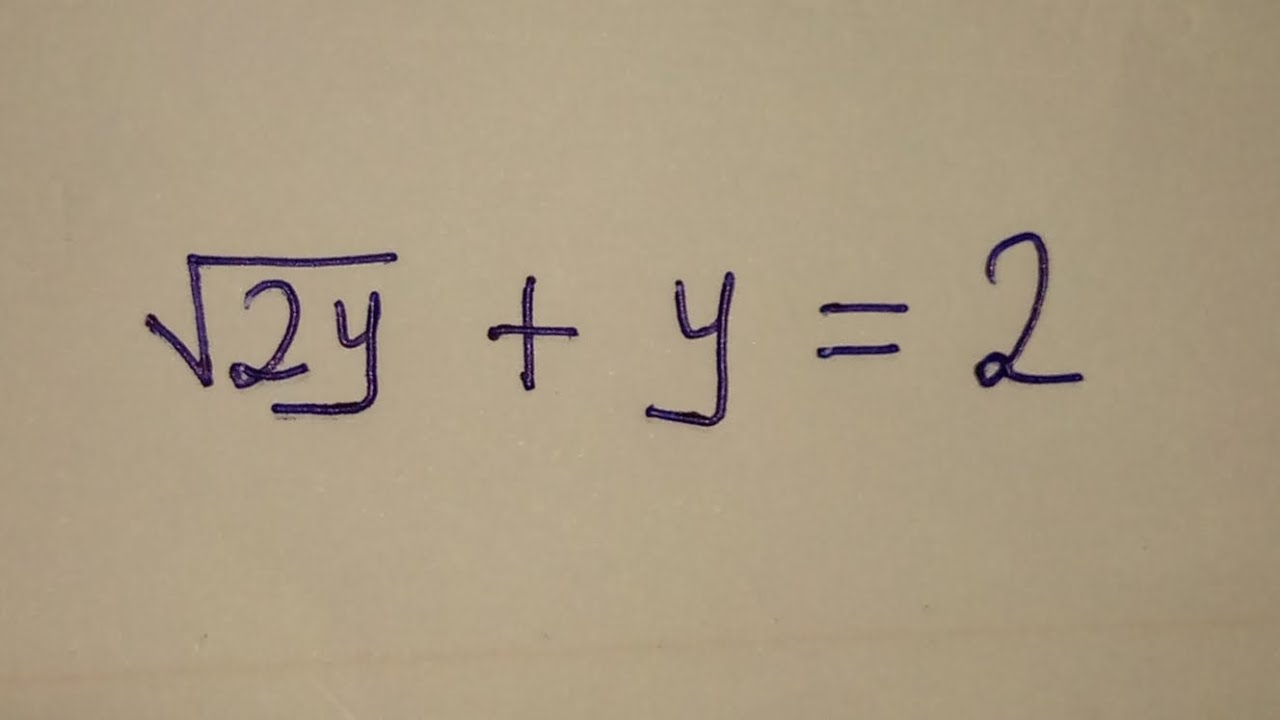 Olympiad Mathematics | One of the solutions doesn't satisfy. - YouTube