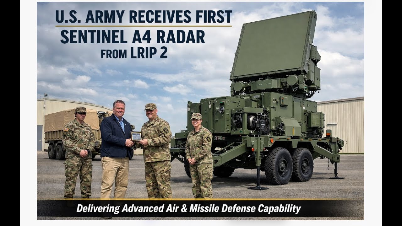 U.S. Army receives first Sentinel A4 radar from LRIP 2 - YouTube