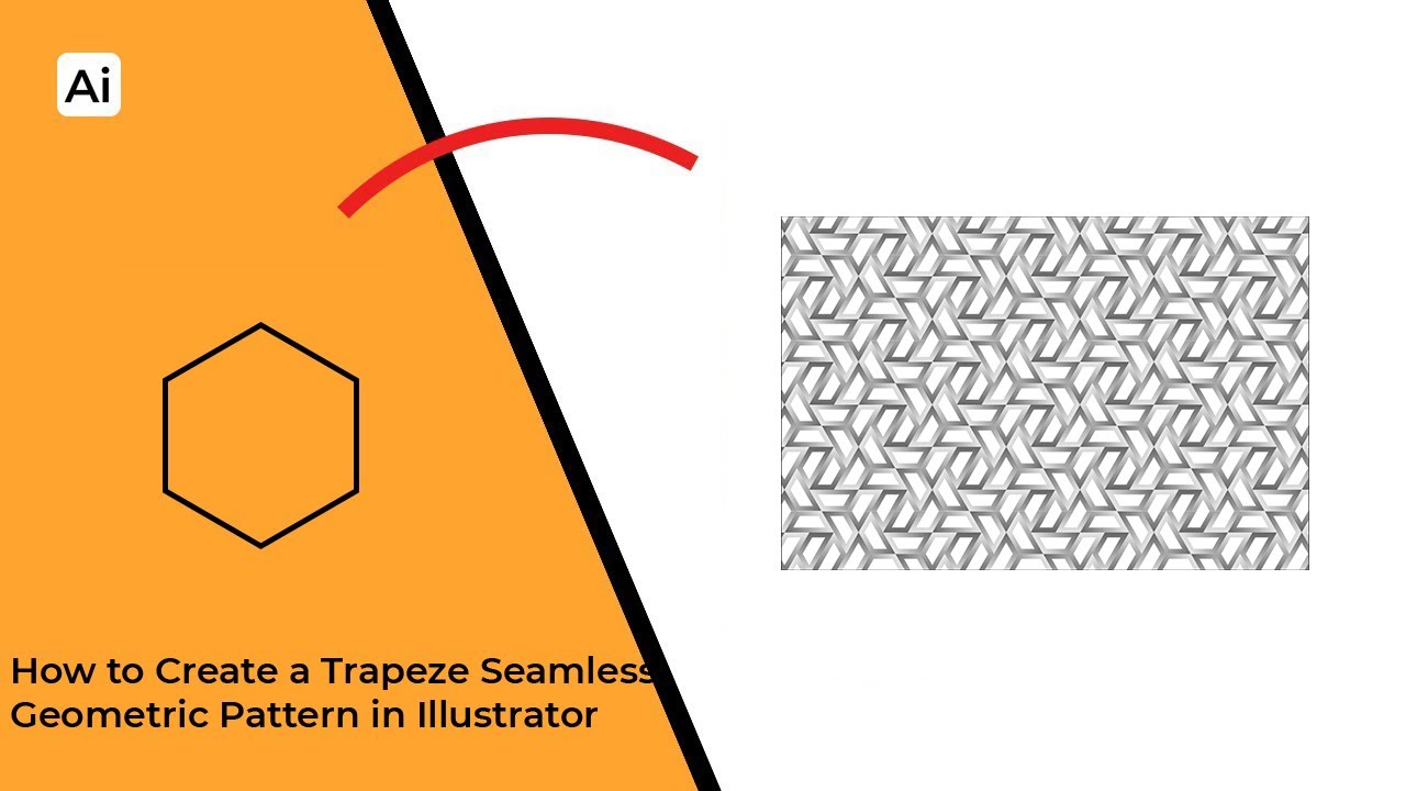 How to Create a Trapeze Seamless Geometric Pattern in Illustrator - YouTube