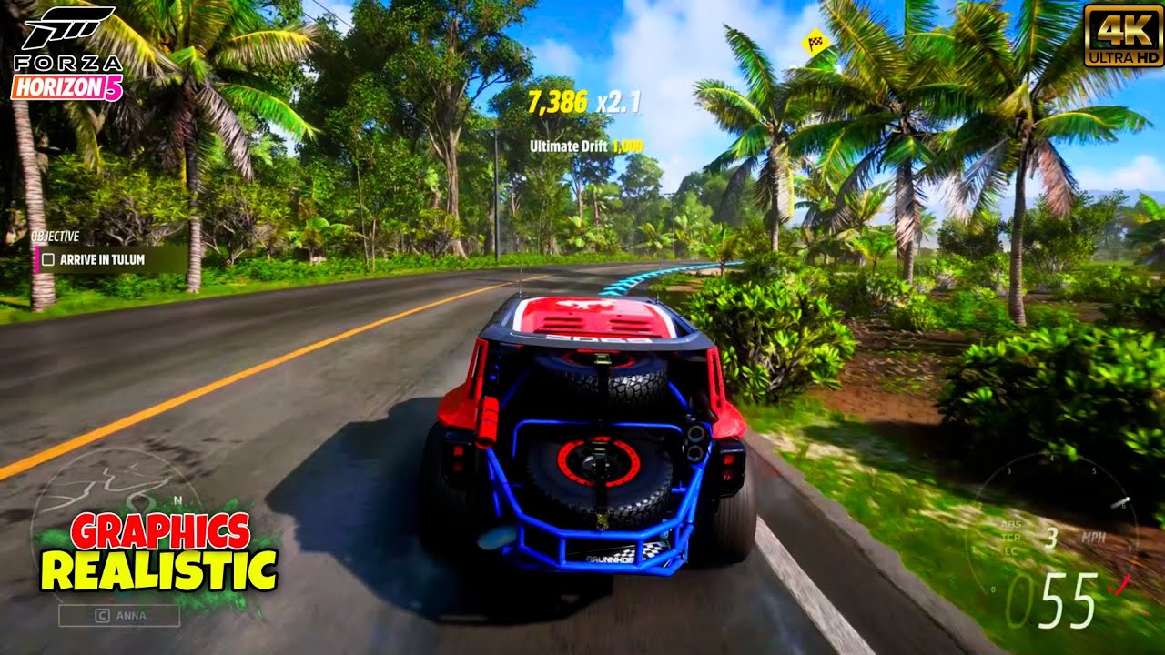 4K HDR Realistic Graphics - Forza Horizon 5 Ultra HDR Graphics Gameplay ...