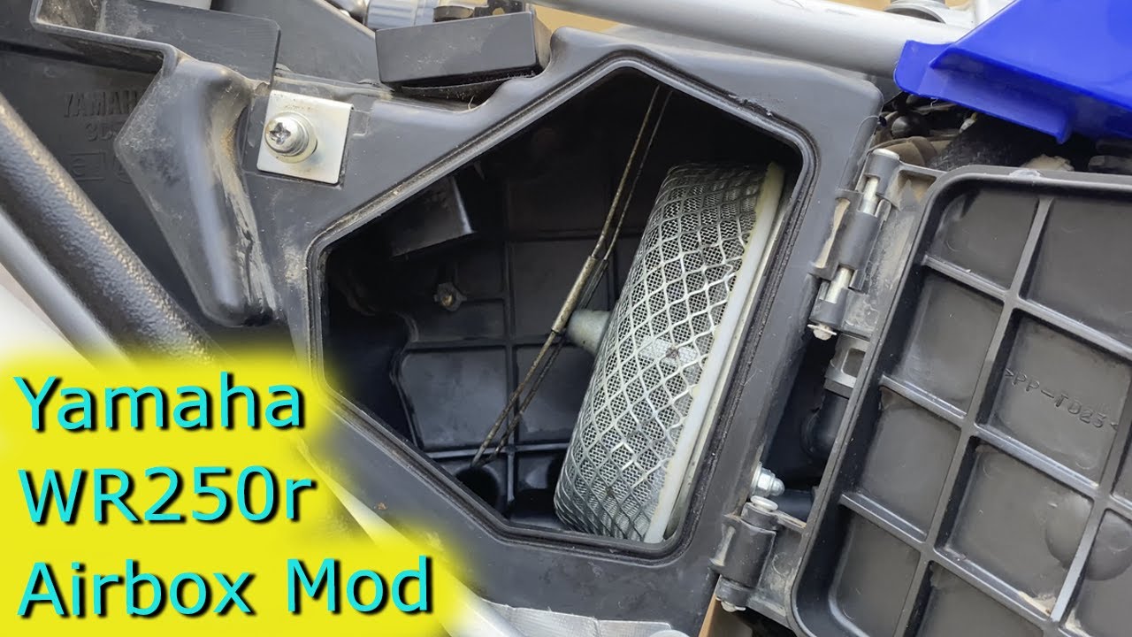 Yamaha WR250R Airbox Flapper Intake Mod - YouTube