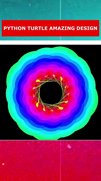 Python turtle graphics code-salverform flower design. - YouTube