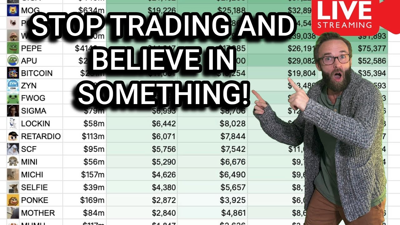 STOP TRADING AND BELIEVE IN SOMETHING! MEME ANALYSIS - YouTube