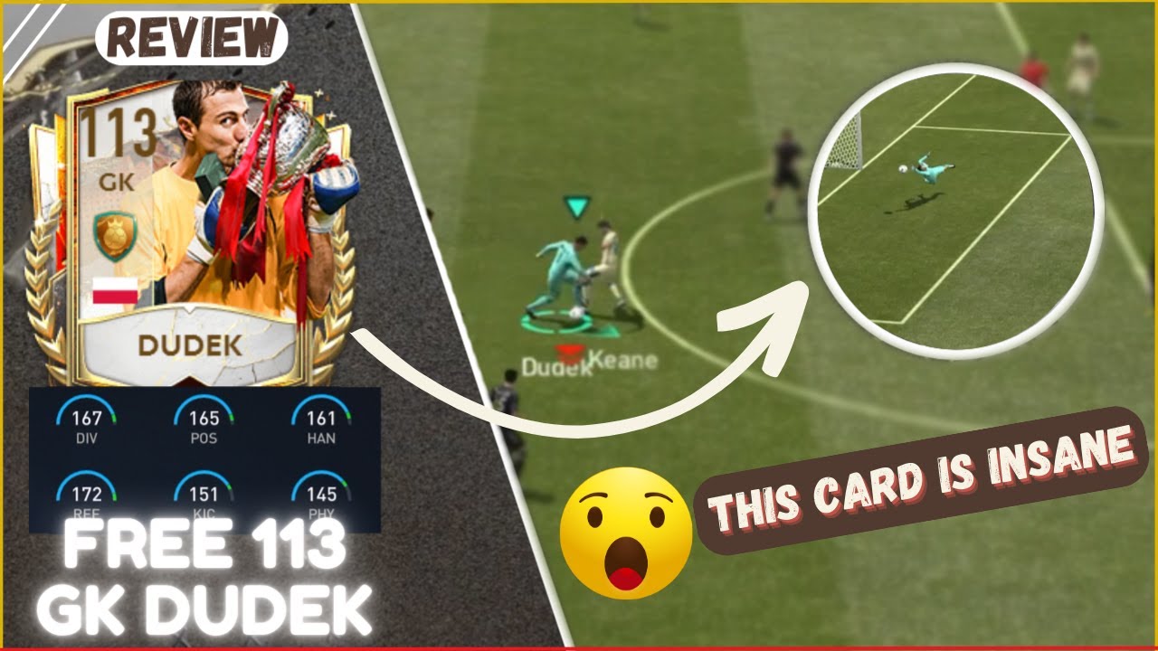 113 DUDEK REVIEW | TROPHY TITANS DUDEK REVIEW | BEST GK IN FIFA MOBILE ...
