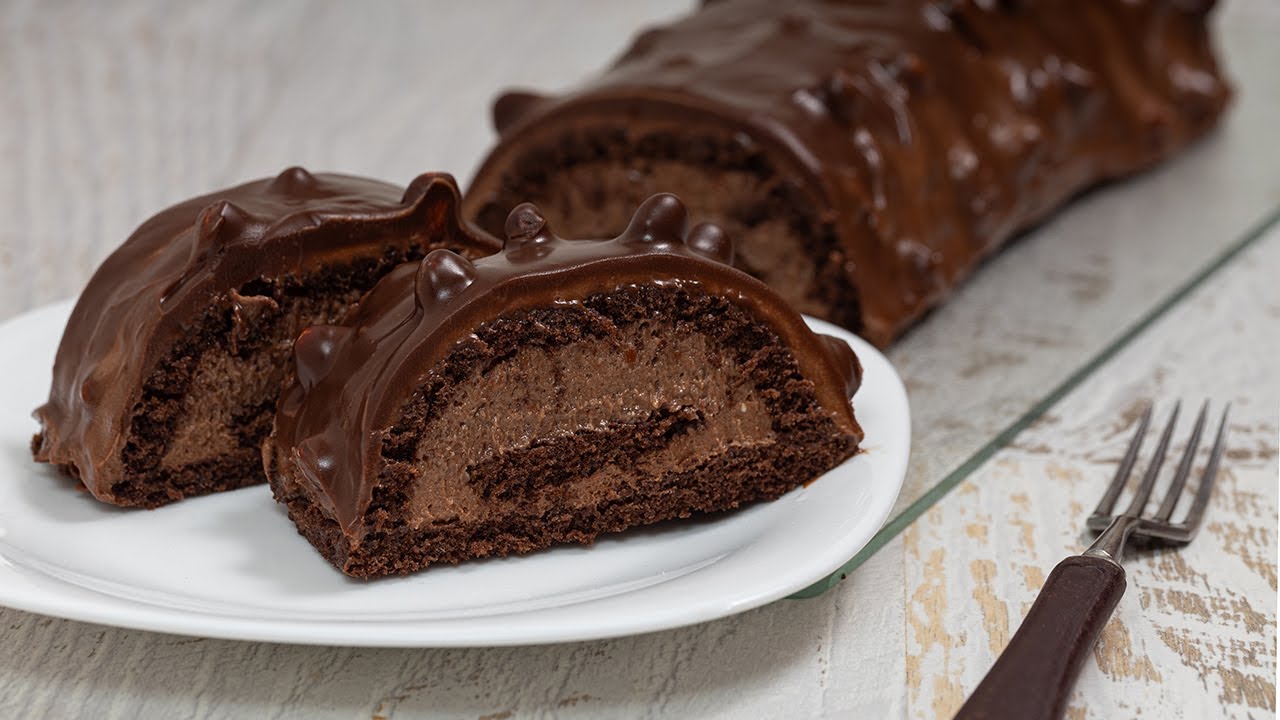 Čokoladni rolat sa bademima - Choco Rolls with Almonds Recipe - Bebina ...
