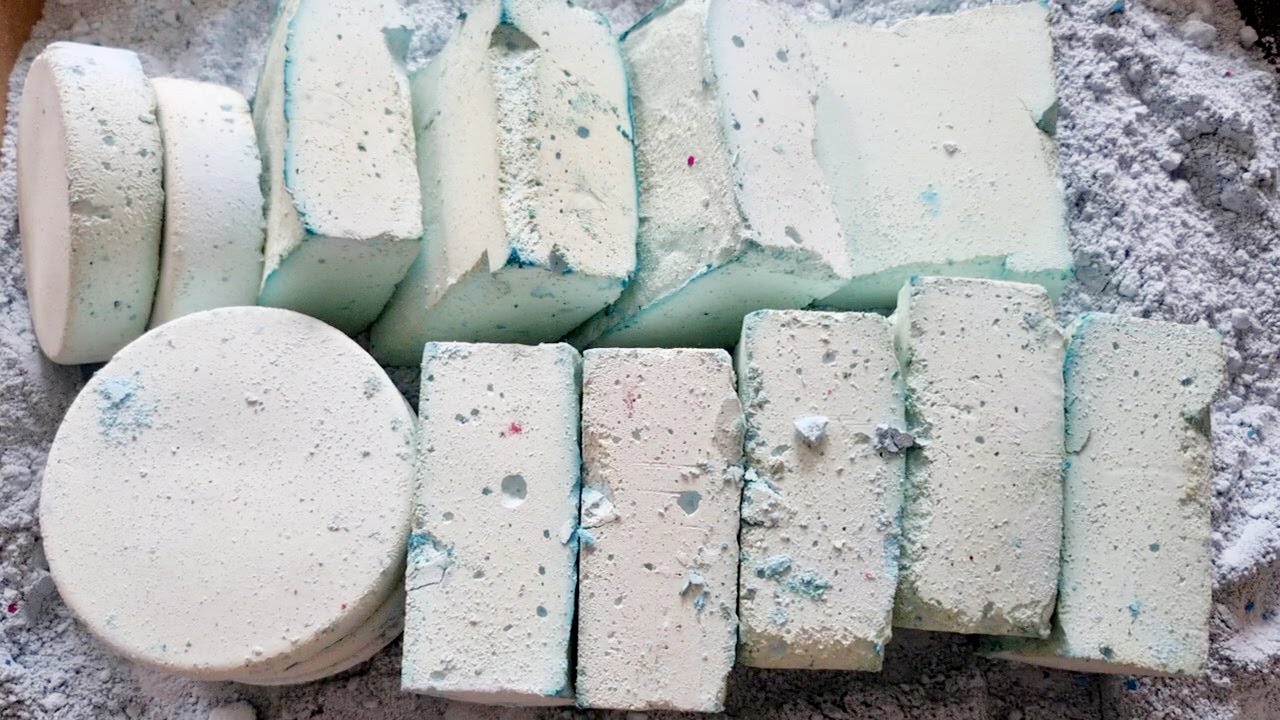 Powdery, yet crunchy reformed gym chalk blocks & circles💙Anxiety ...