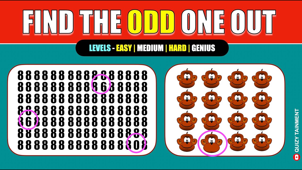 Guess the ODD one out Quiz | Find ODD Challenge | Entertainment | Fun ...