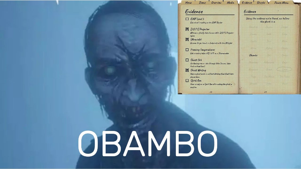 OBAMBO GHOST PHASMOPHOBIA PC - YouTube