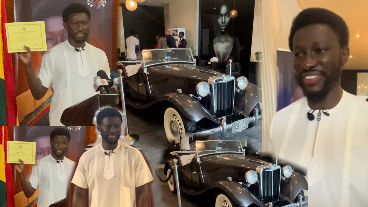 Nana Bediako Cheddar Shows His New 5 Million Dollar Vintage Car And ...
