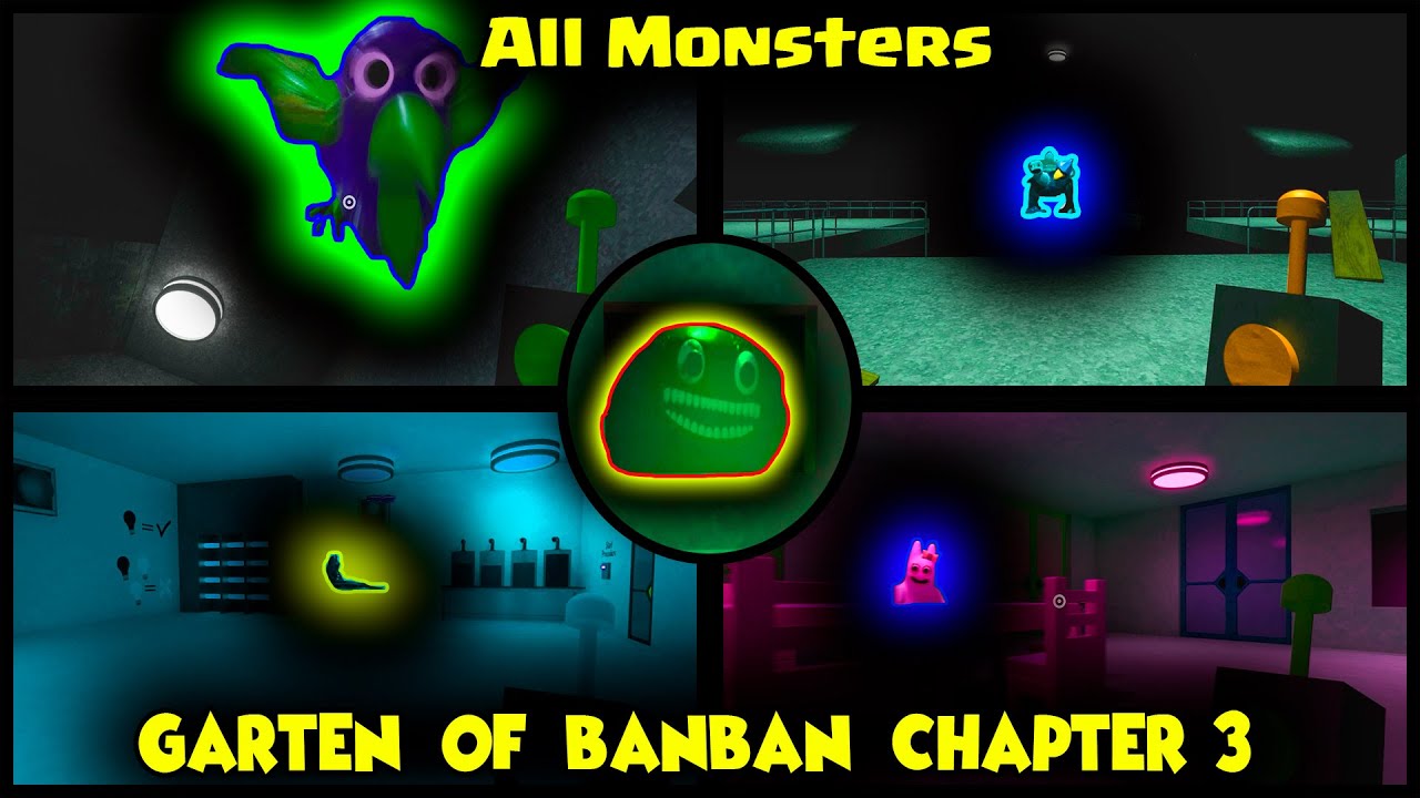 All Monsters | Garten of BanBan Chapter 3 - YouTube