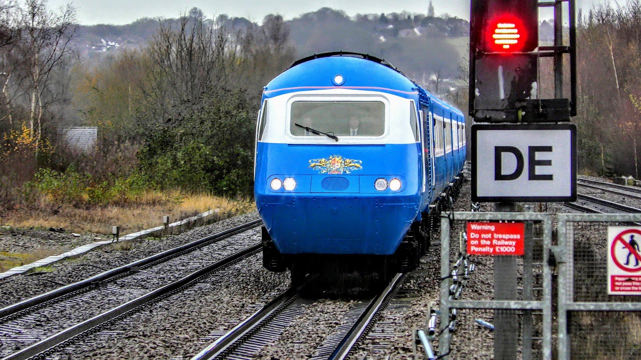 LSL Blue Midland Pullman HST at Chesterfield | 12th December 2020 - YouTube