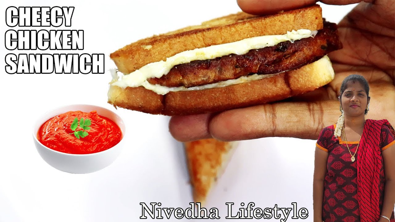 Cheesy Chicken Sandwich / Chicken Sandwich Recipe / Stuffed Chicken ...