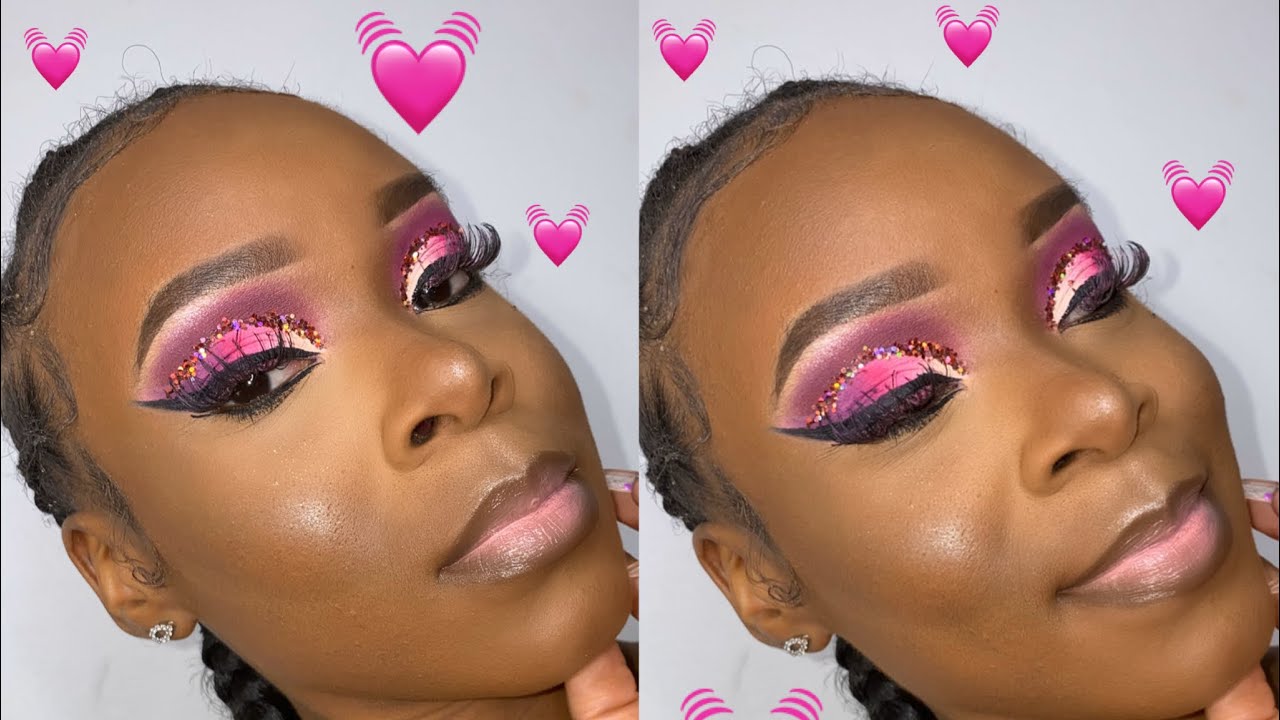 V- Day Inspired Makeup Tutorial 💕 - YouTube