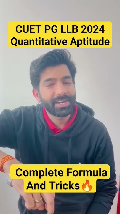 CUET PG LLB | MH CET Law 2024 | Quantitative Aptitude Complete Formula And Tricks🔥 #cuetpgllb ...