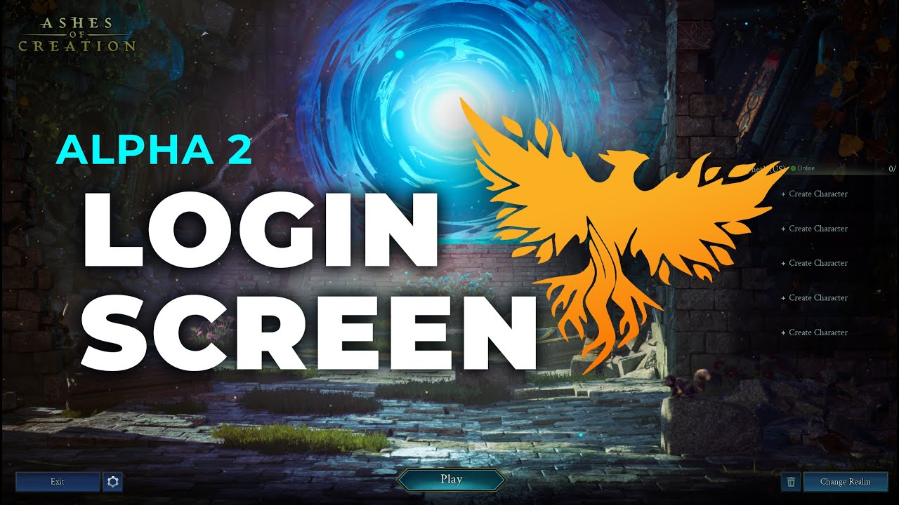 Alpha 2 Login Screen | Ashes of Creation - YouTube