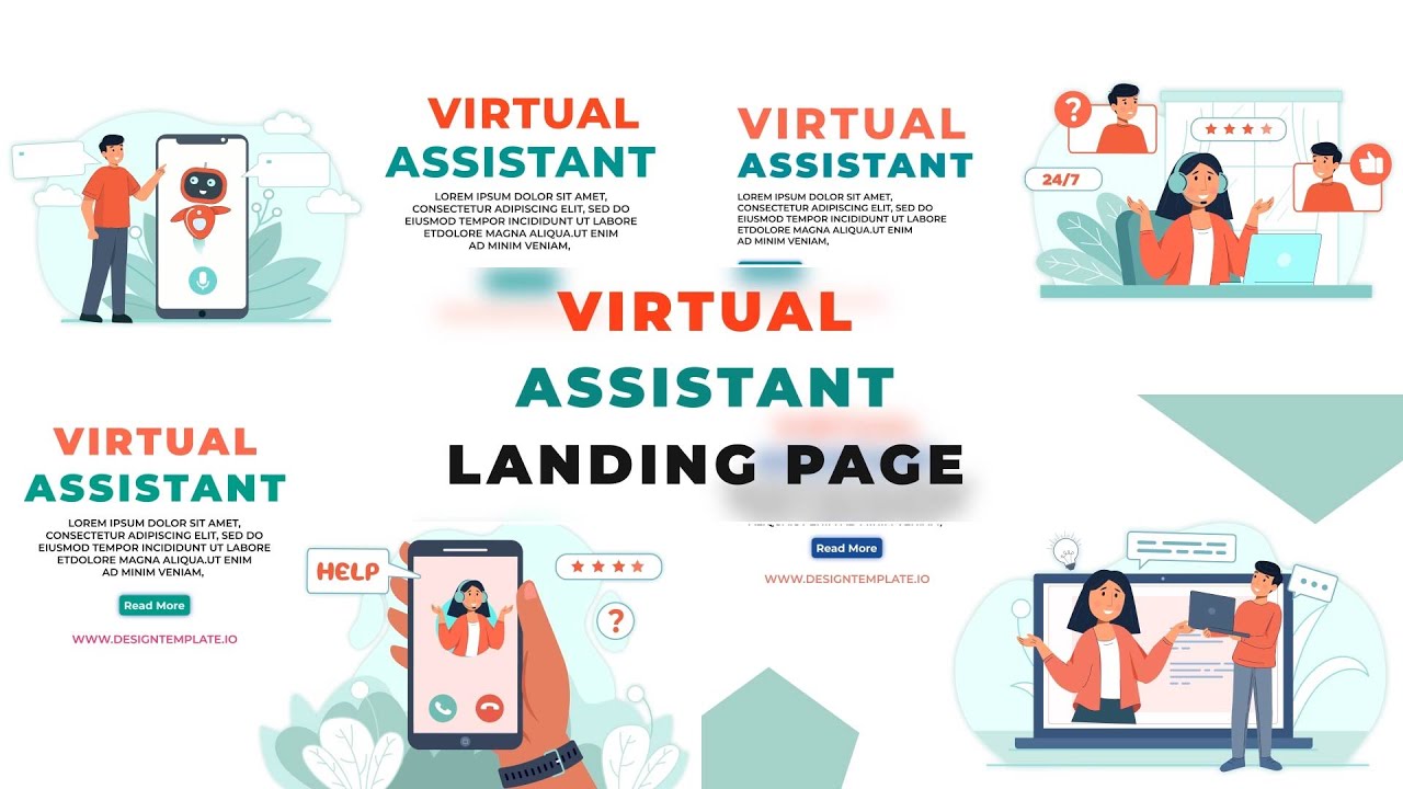 Download Virtual Assistant Landing Page After Effects Templates ...