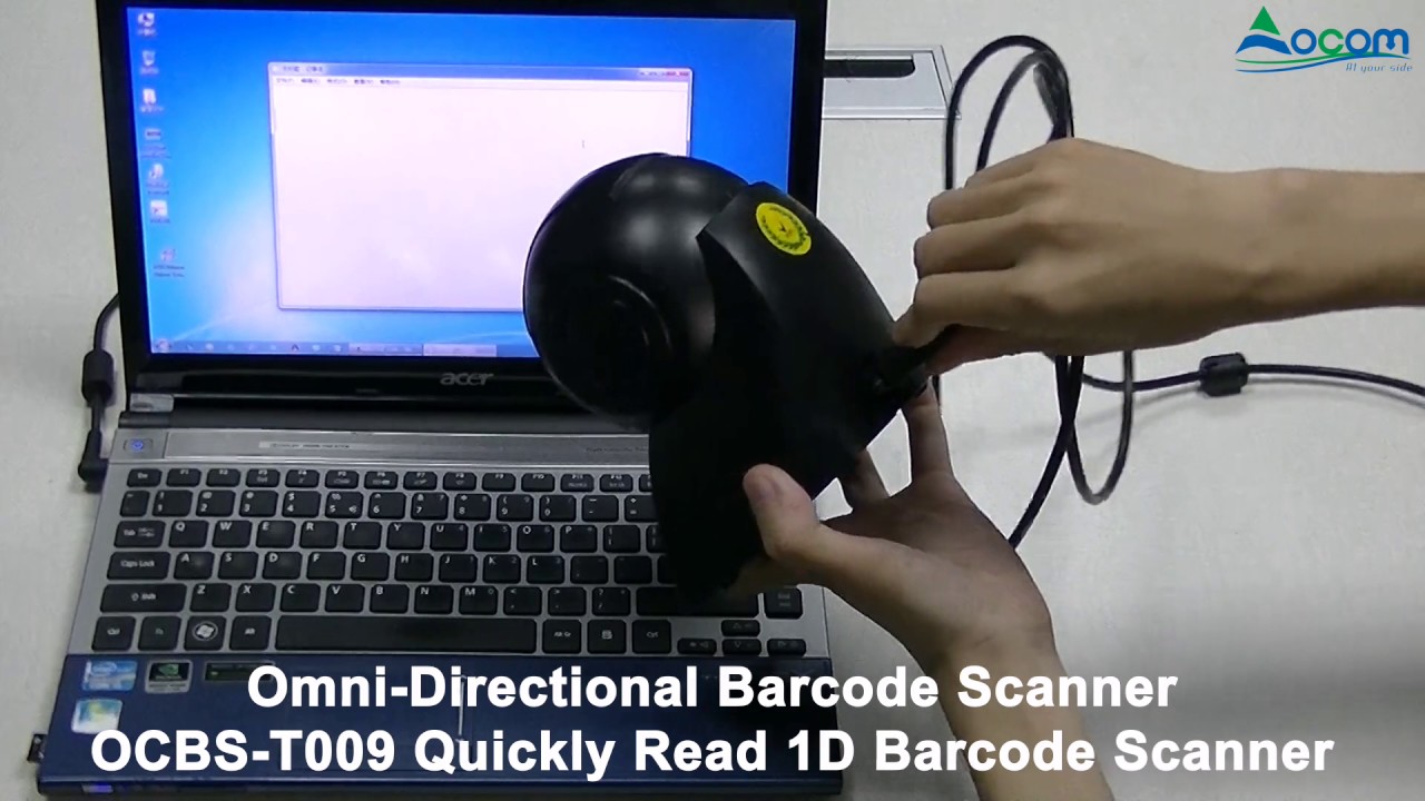 High precision Laser Barcode Scanner OCBS-T009 Quickly Reading Various ...