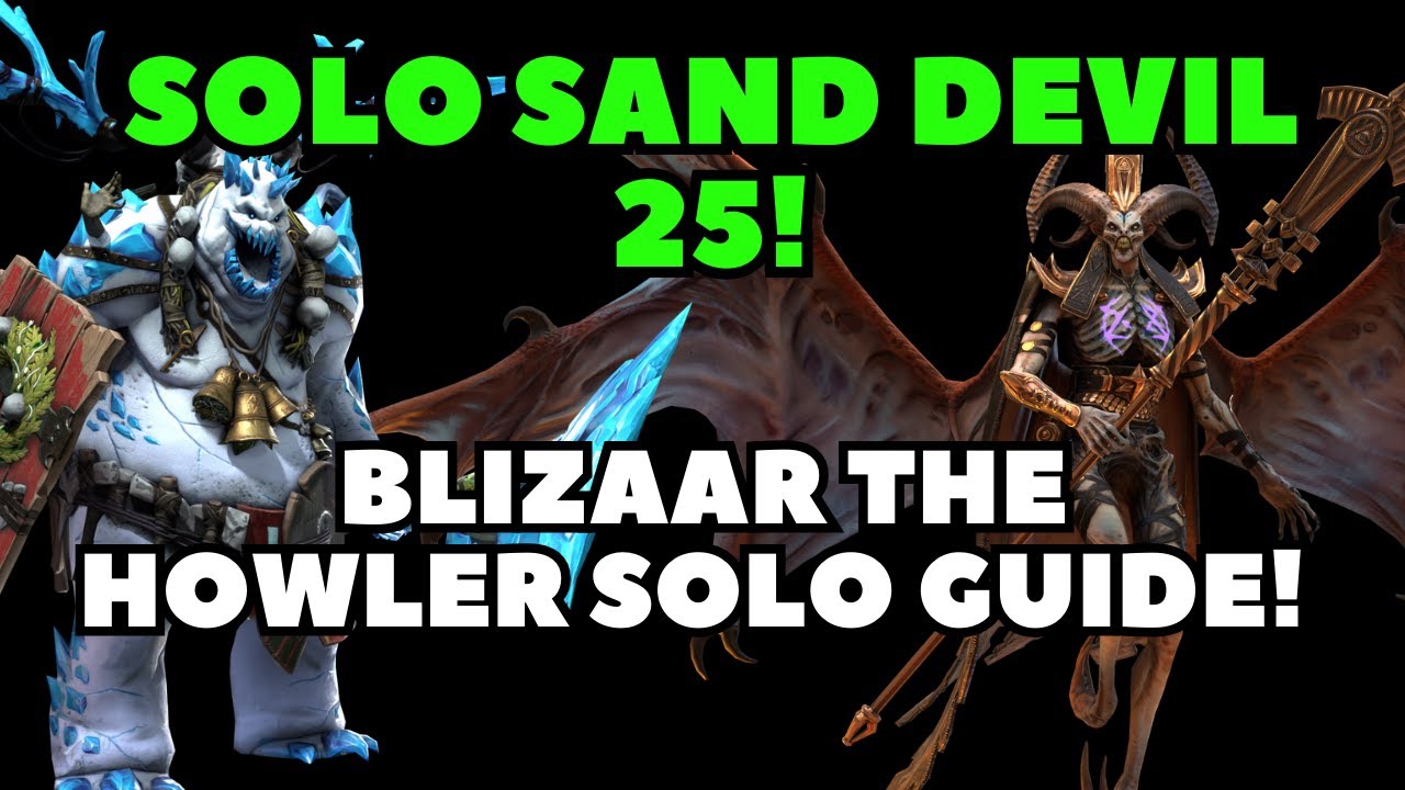 Solo Sand Devil Stage 25 With Blizaar The Howler And Food! - YouTube