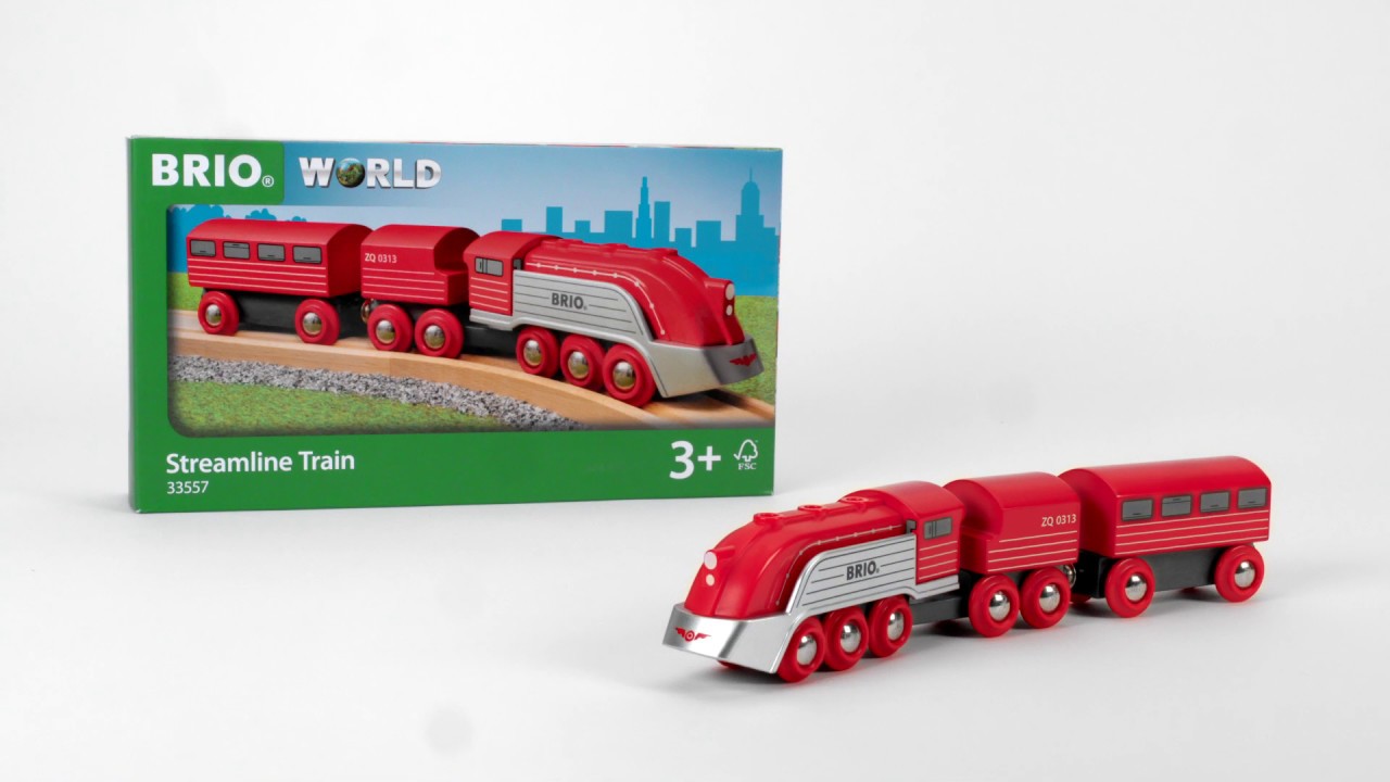 BRIO World - 33557 Streamline T rain - YouTube