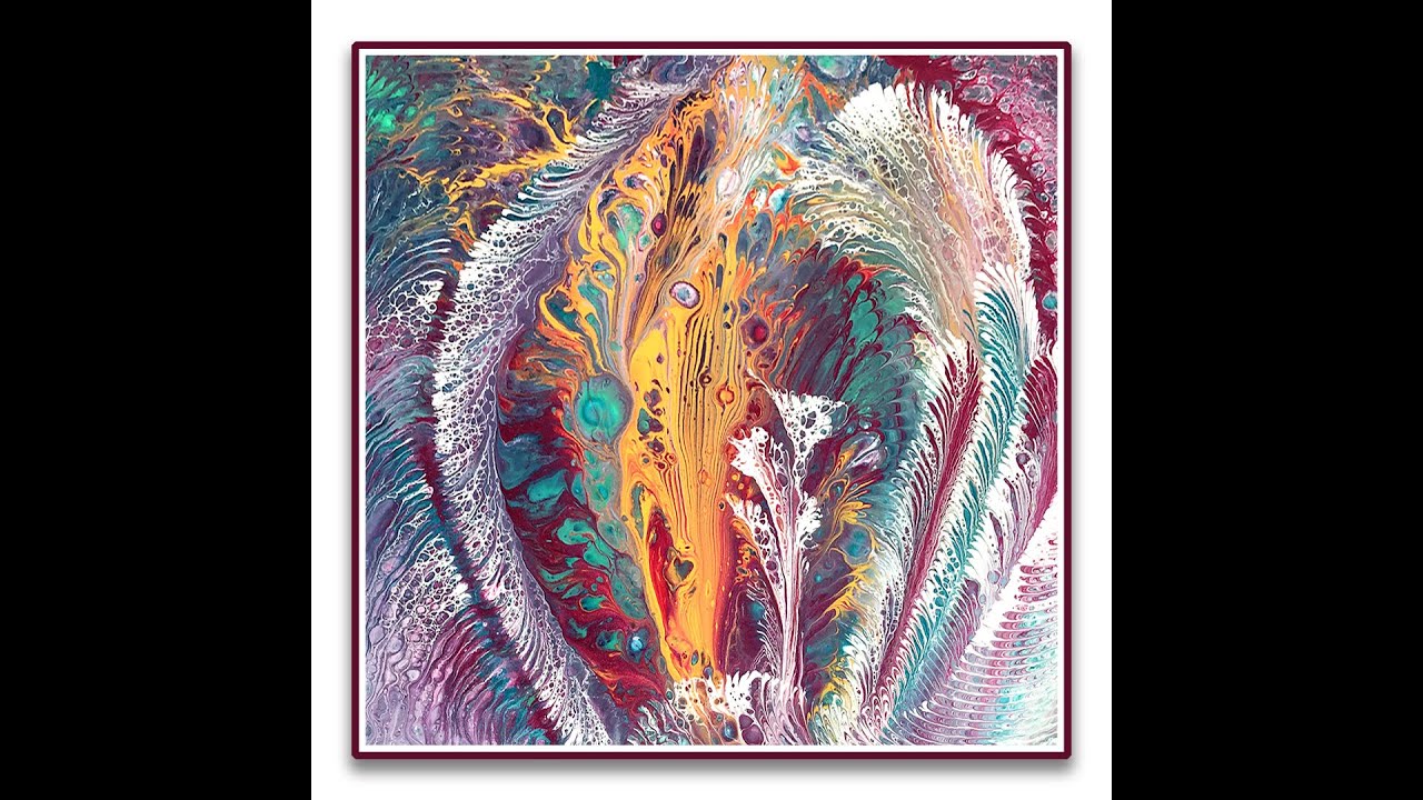 Chain Pull Pour Painting Example 2 - YouTube