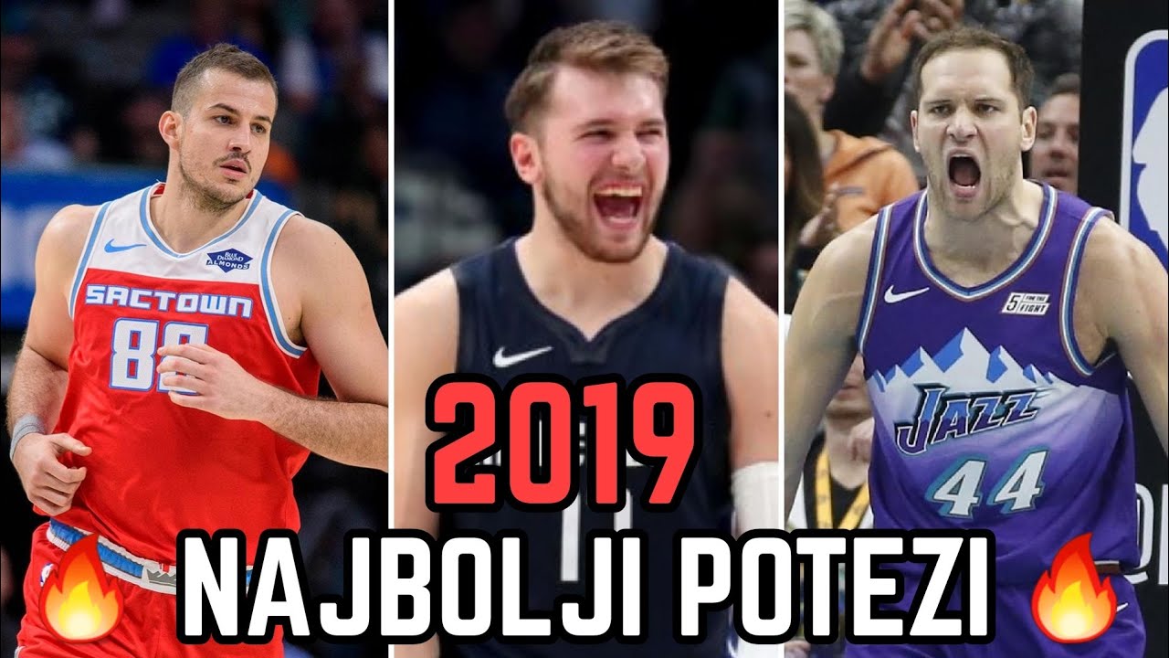 NBA Najbolji Potezi Balkanskih Igrača u 2019. Godini - YouTube