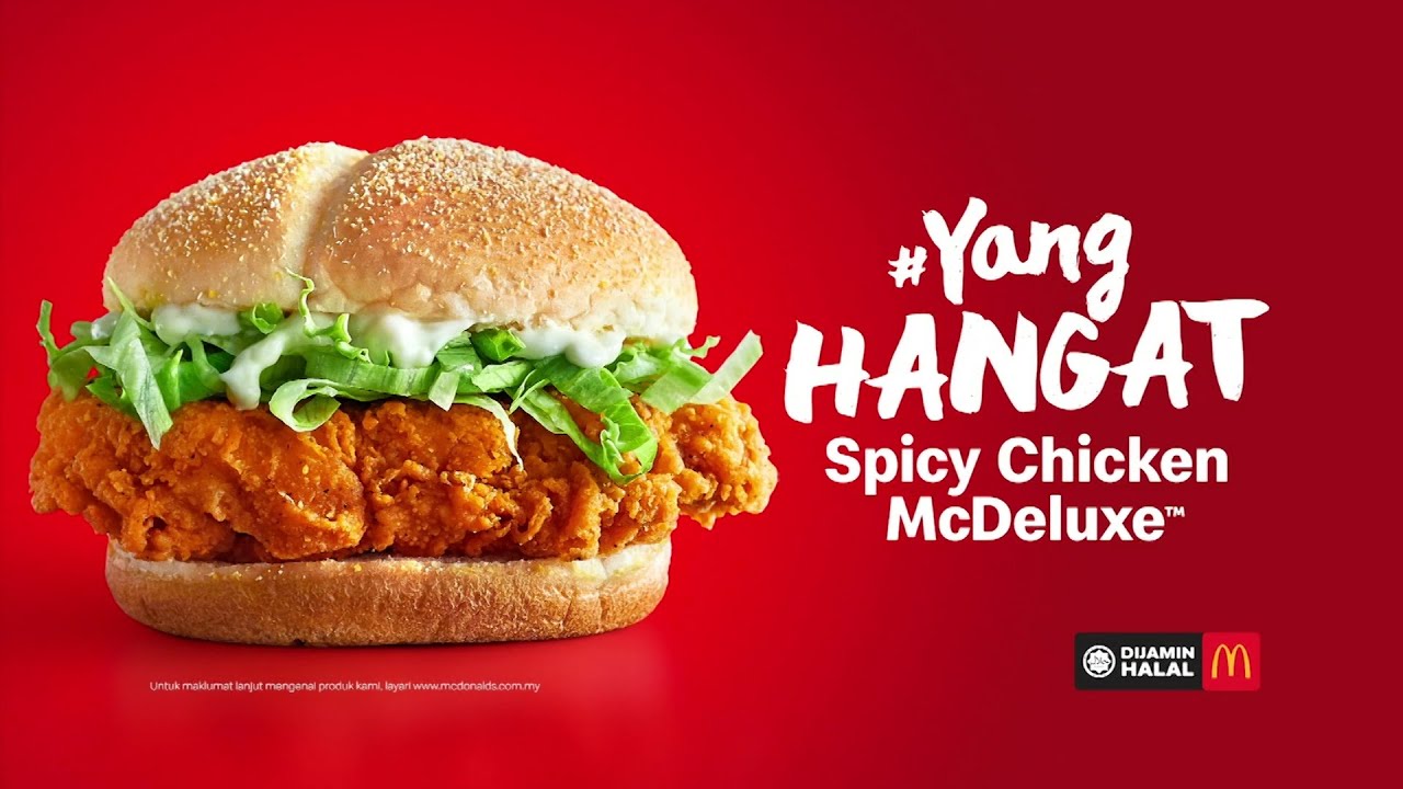 Iklan Burger McD Spicy Chicken McDeluce (2021) - YouTube