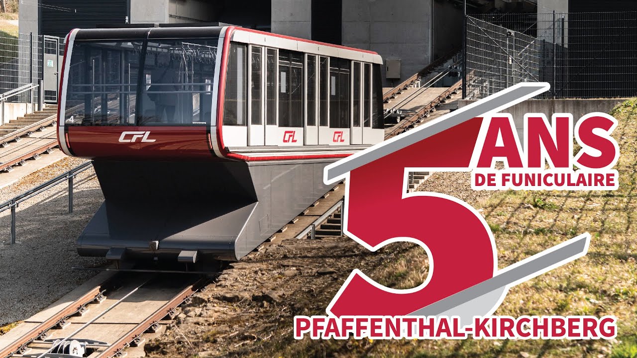 5 ans de funiculaire Pfaffenthal-Kirchberg - YouTube