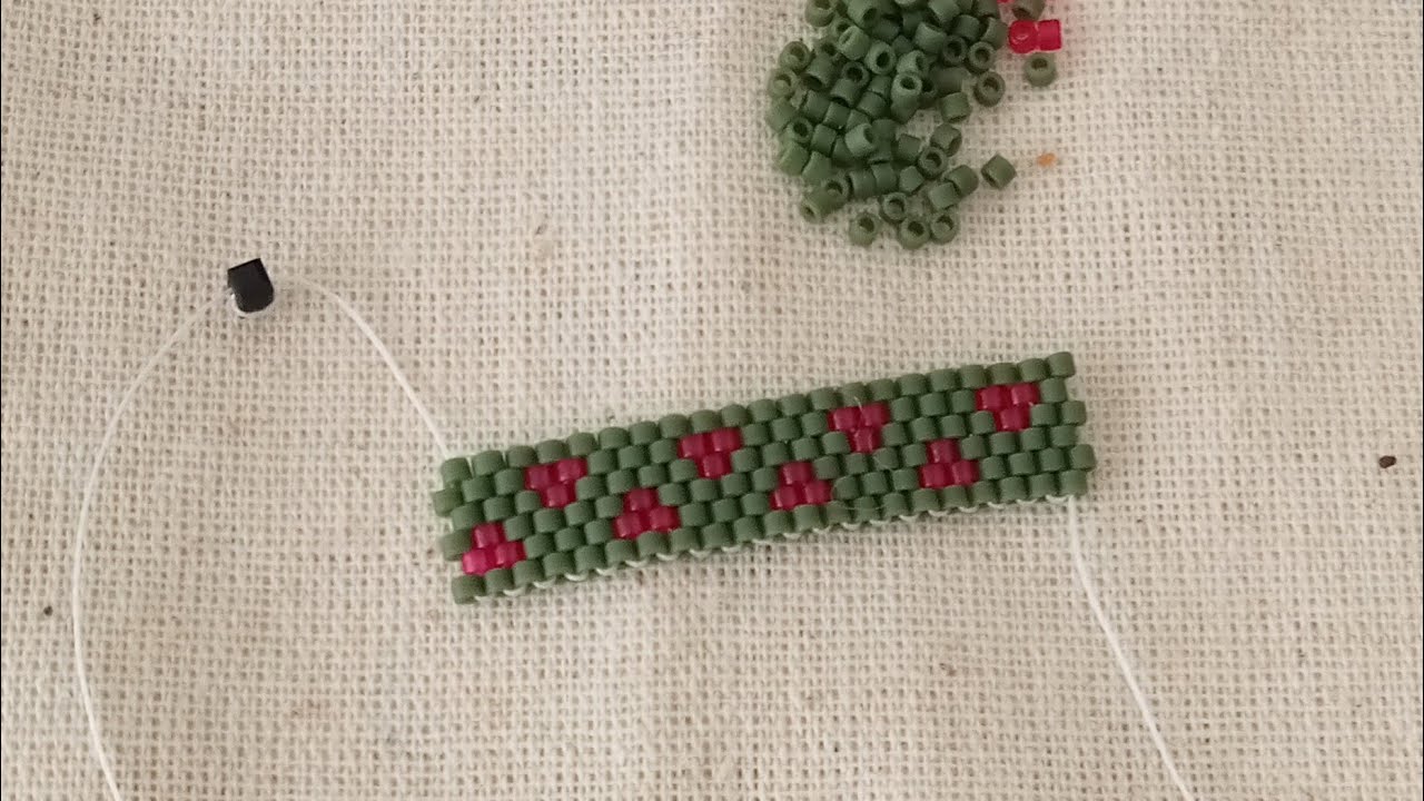 Easy Beading Tutorial for Beginners / Peyote Stitch Miyuki Beading ...
