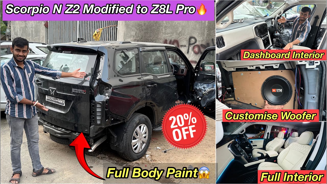 2024 SCORPIO N MODIFIED🔥SCORPIO N INTERIOR MODIFIED🔥SCORPIO N Z2 ...