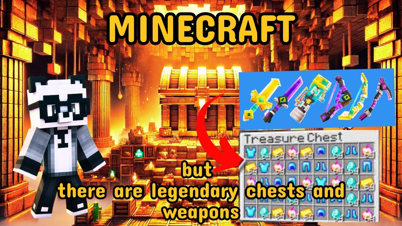 Minecraft, But There's Legendary Chests and Weapons!| Minecraft 1.20.4 ...