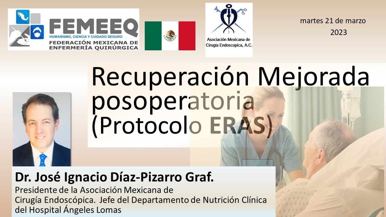 RECUPERACION MEJORADA POSOPERATORIA Protocolo ERAS - YouTube
