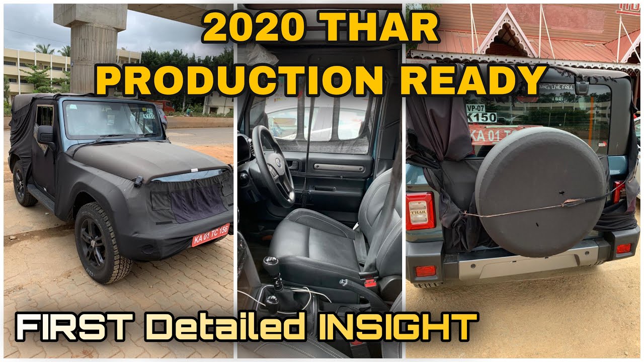 2020 MAHINDRA THAR PRODUCTION READY| FIRST DETAILED COMPARISION/REVIEW ...