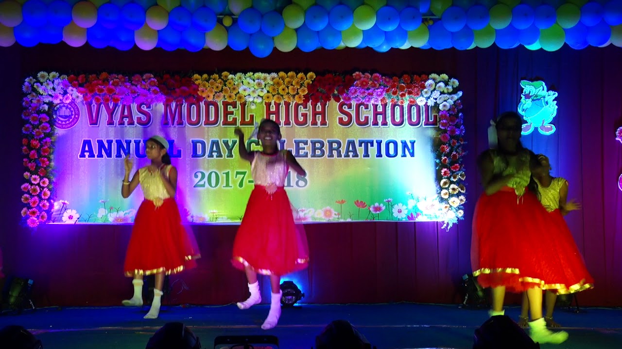 Vyas Model School Annual Day Celebrations 2017-18 Rangeela maro dolna ...