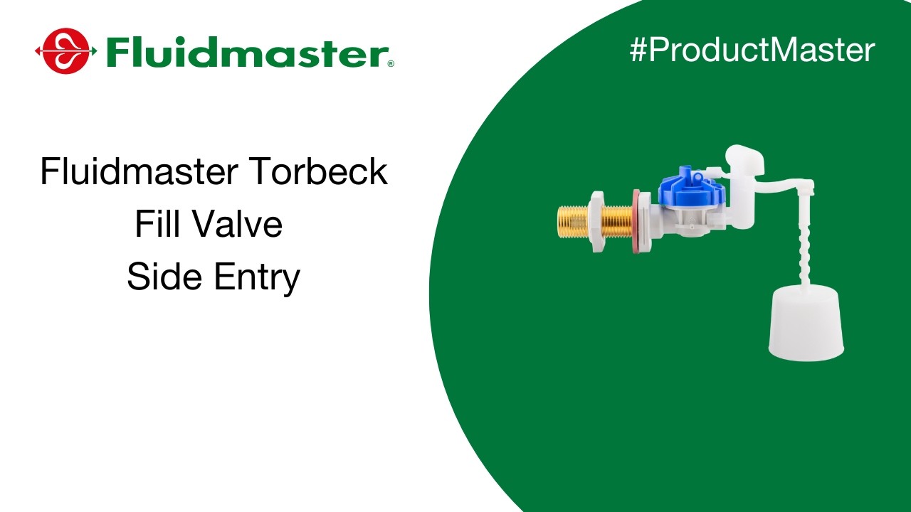 How to Install a Fluidmaster Torbeck Side Entry Fill Valve - YouTube