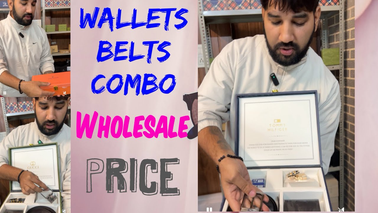 Wallets Belts Combo wholesale Price start 999 Only - YouTube