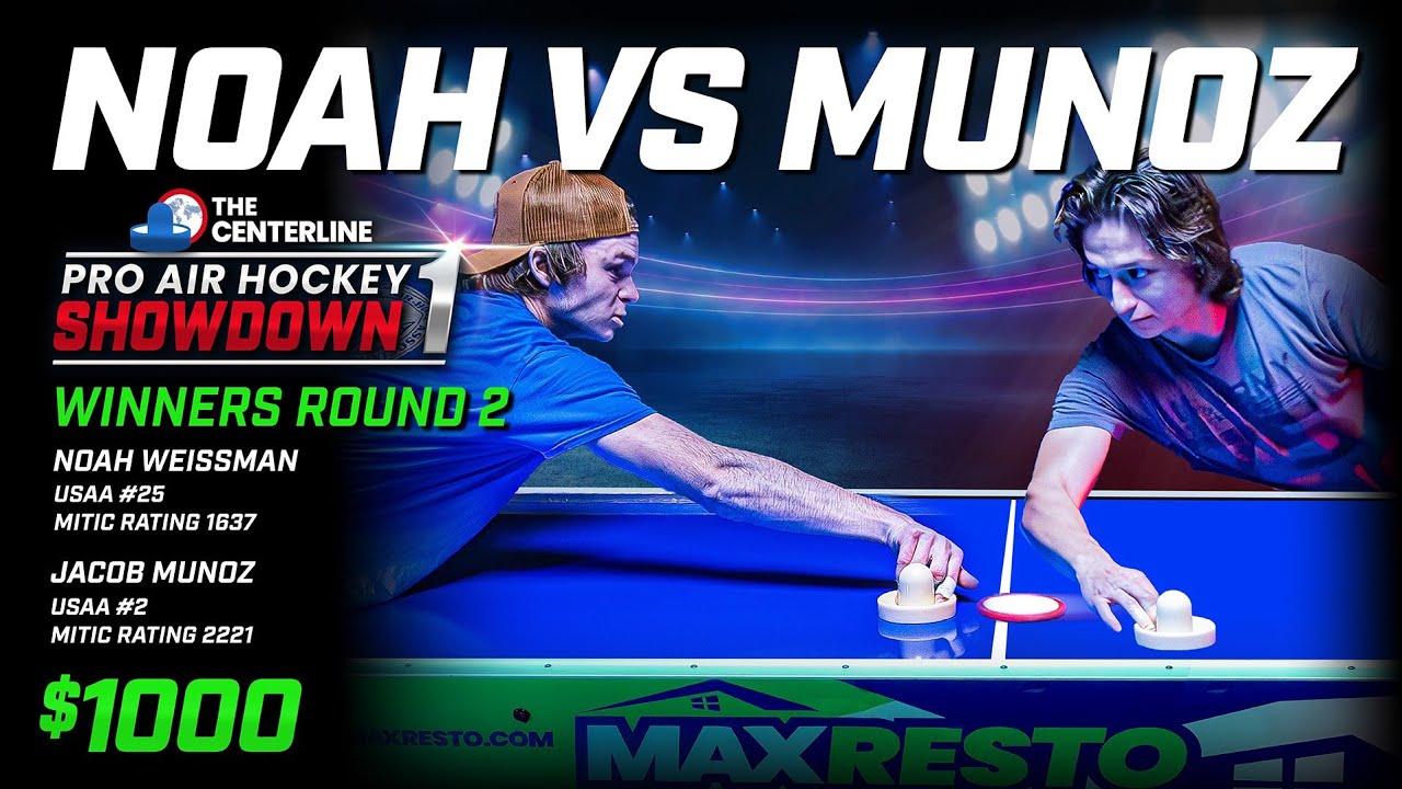 Pro Air Hockey Showdown #1 - Winners Round 2 - Noah Weissman vs Jacob ...