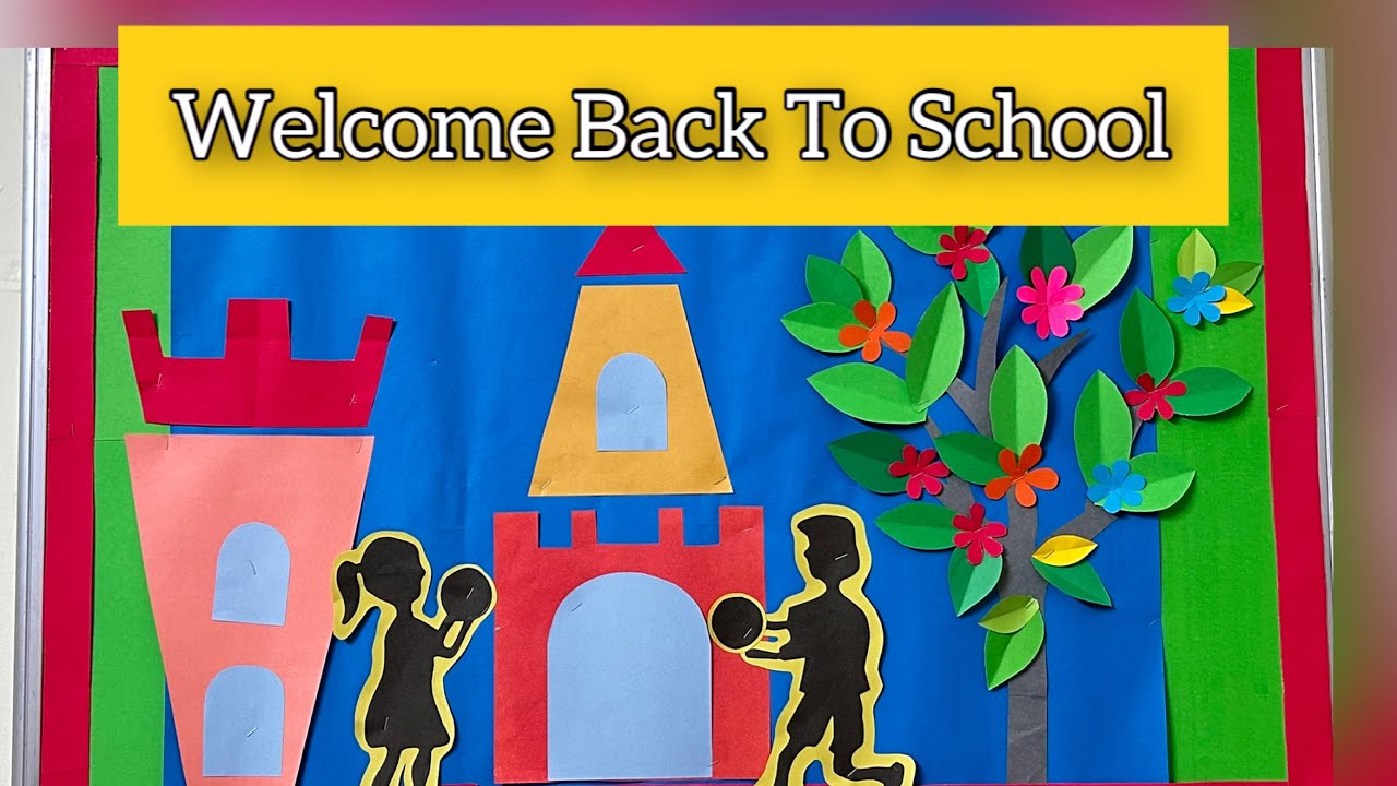 Welcome Back to School bulletin board decorations idea/Welcome charts ...