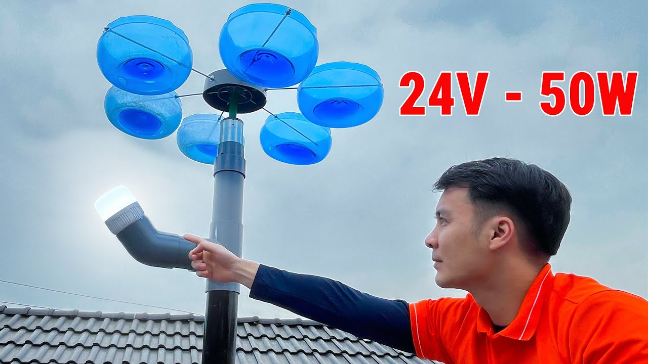 I Generate My Own Electricity For Daily Lighting From A Mini Wind Turbine. Endless Free Energy ...