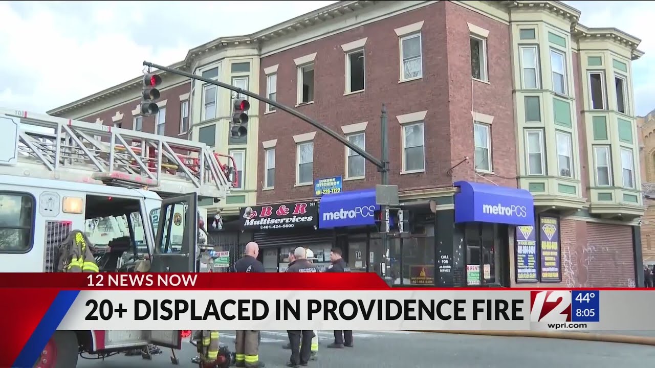 20+ displaced by Providence fire - YouTube