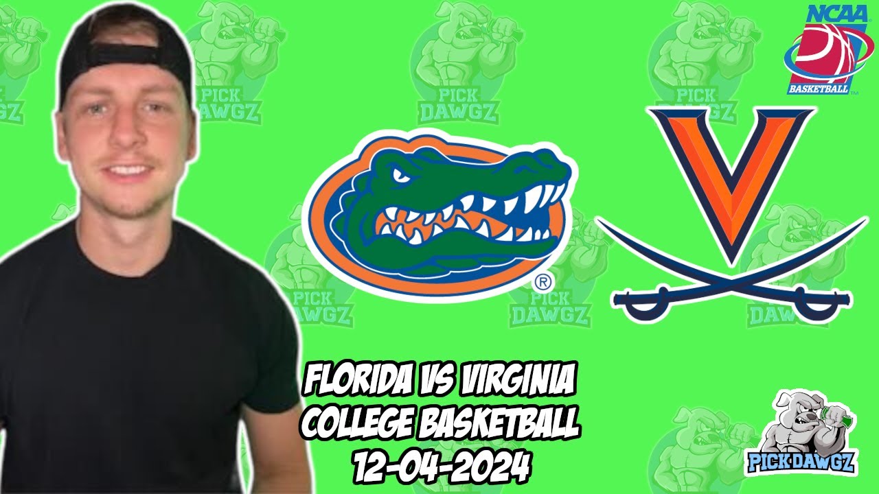 Florida vs Virginia 12/4/24 Free College Basketball Picks and ...