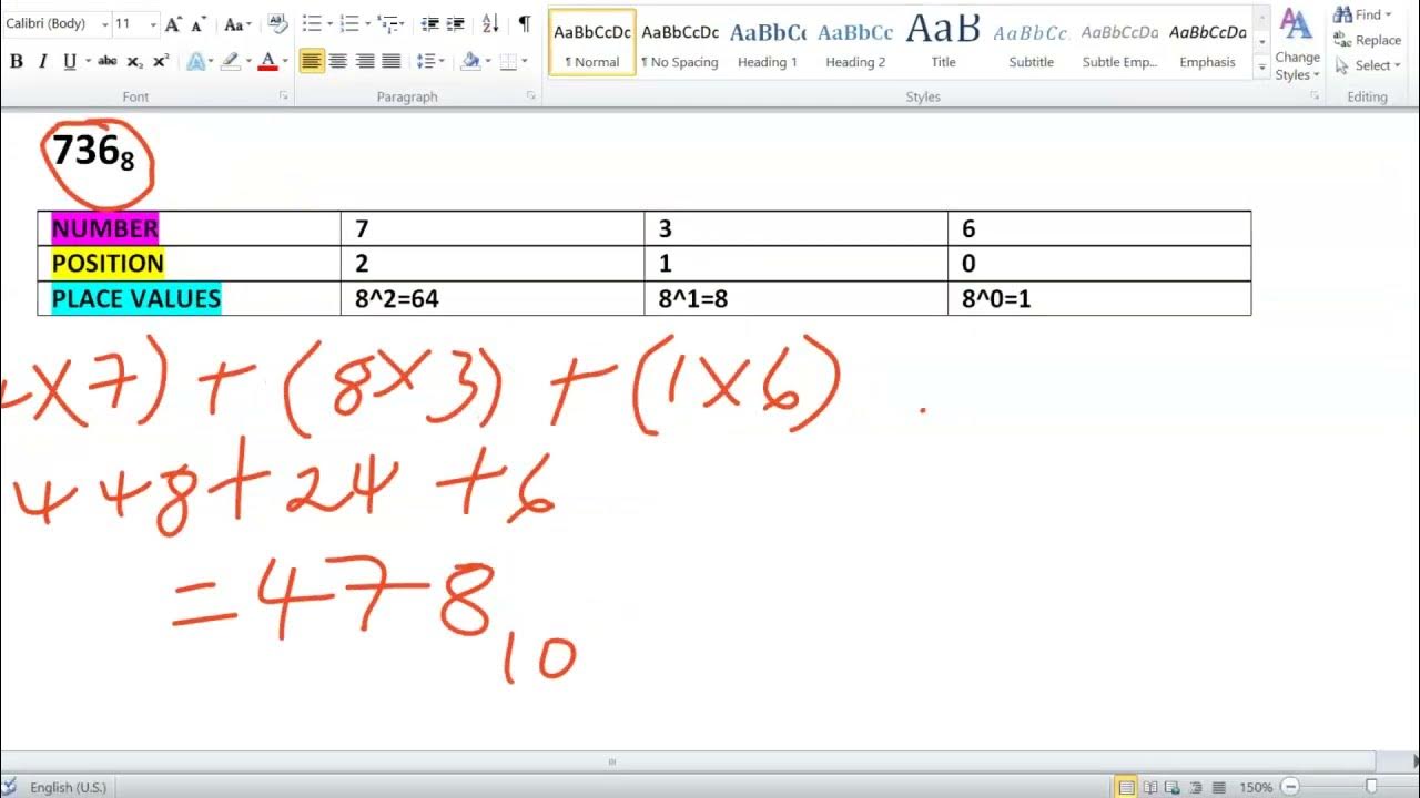 How to convert Octal to Decimal - YouTube