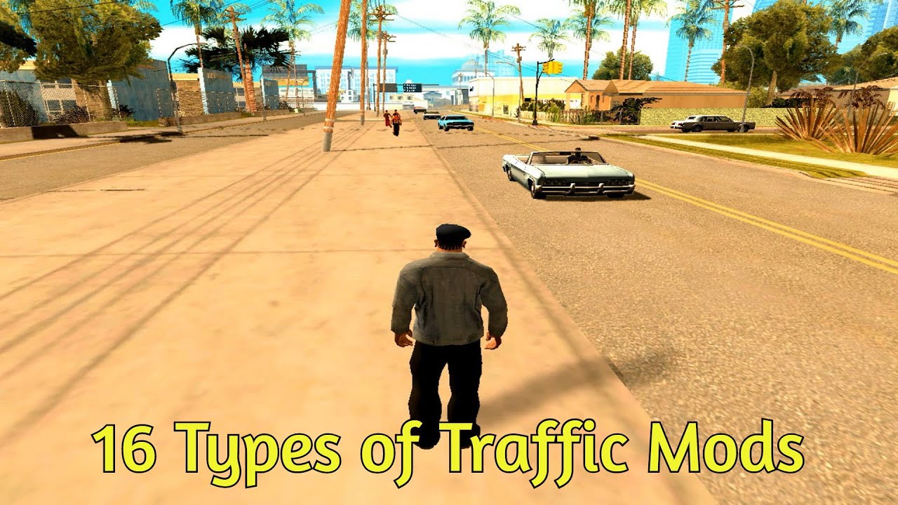 GTA San Andreas - 16 Types of Traffic Mods - YouTube
