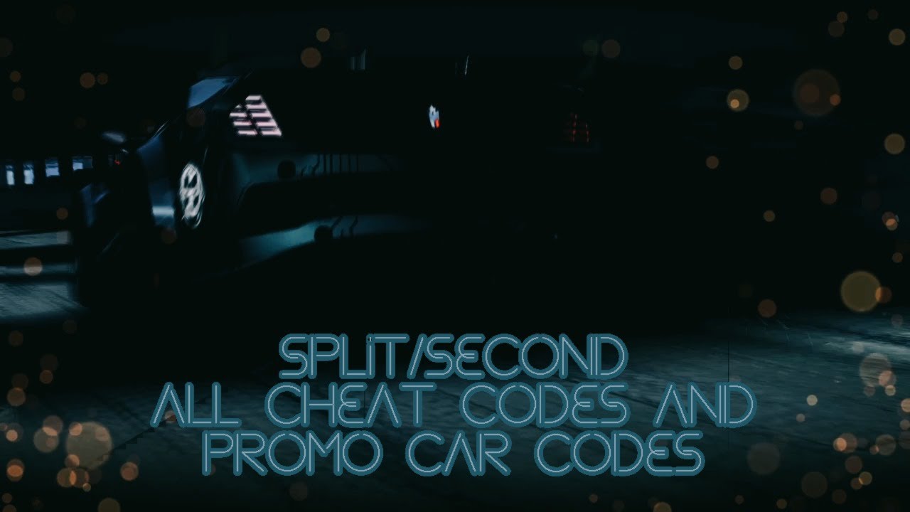 Split/Second - All Cheat Codes & Promo Car Codes - YouTube
