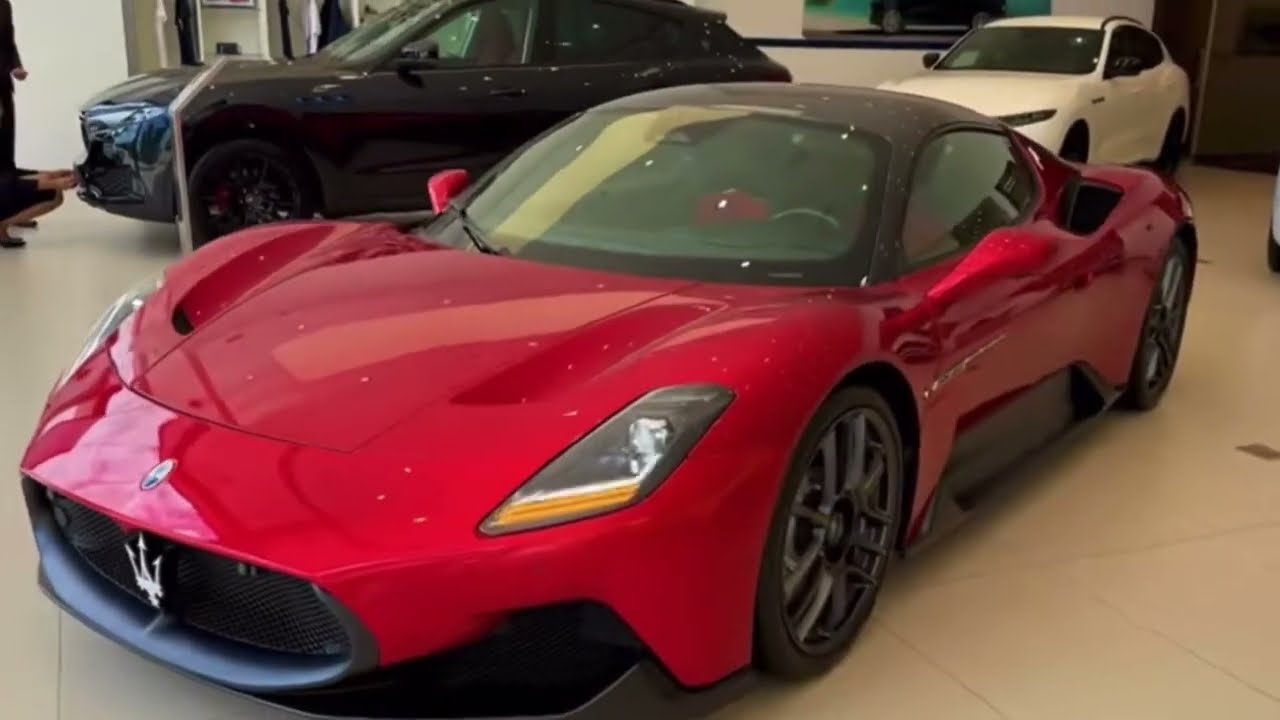 The all new Maserati mc20 in candy Apple red color exterior interior ...