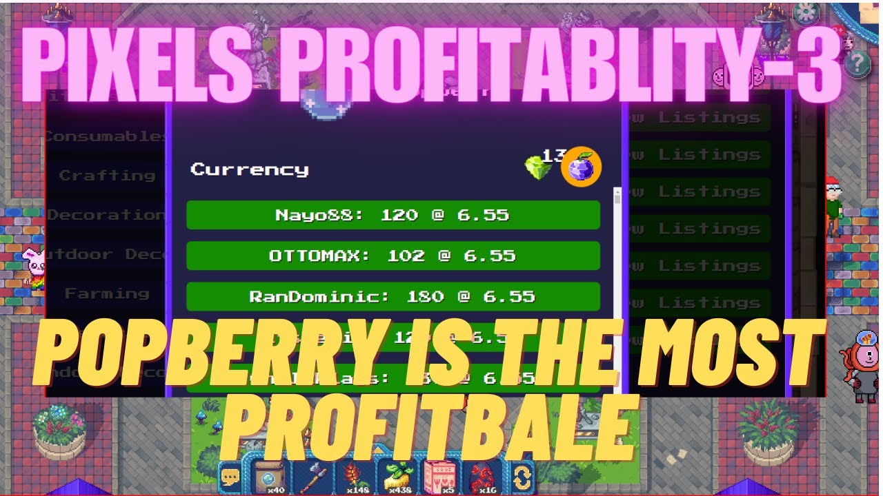 PIXELS VIP PROFITABLITY part 3 : Popberry is more profitable now than ...