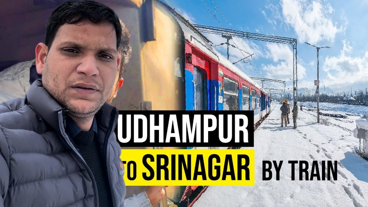 Banihal to srinagar (kashmir) train journey in heavy snowfall very ...