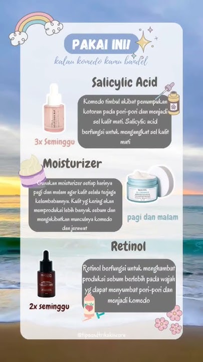 Skincare Untuk Kulit Berkomedo #perawatanwajahglowing #dokterkecantikan#skincaretips #beauty# ...