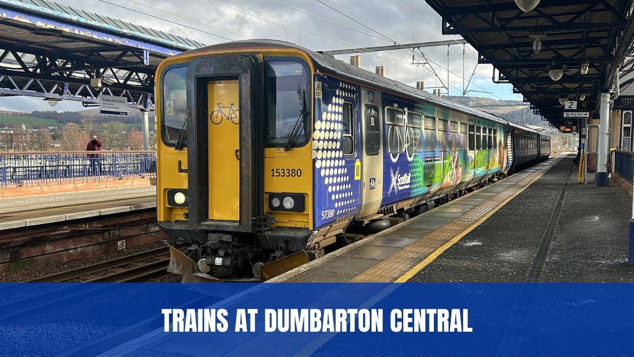 Trains at Dumbarton Central - YouTube